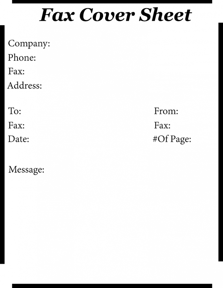 How To Write a Fax Cover Sheet | Fax Cover Sheet Template