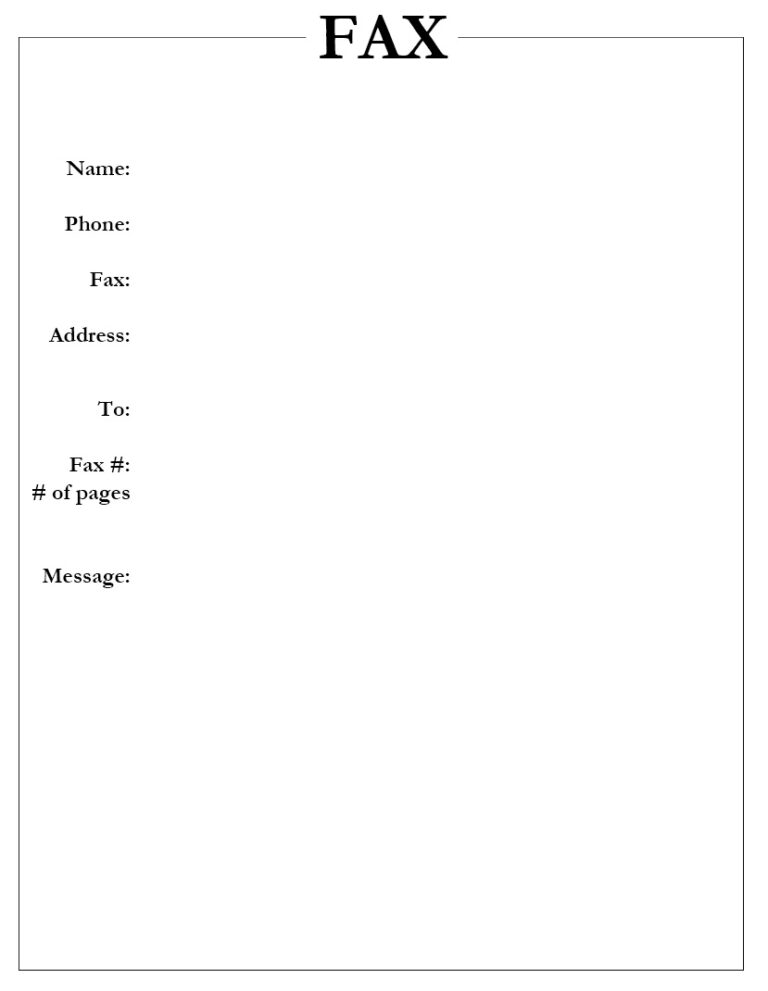 Confidential Fax Cover Sheet Template in PDF & Word