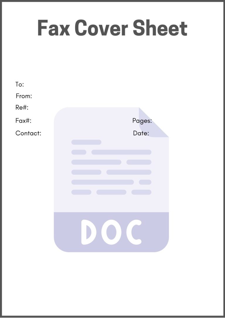 How To Use Fax Cover Sheet Google Docs Template