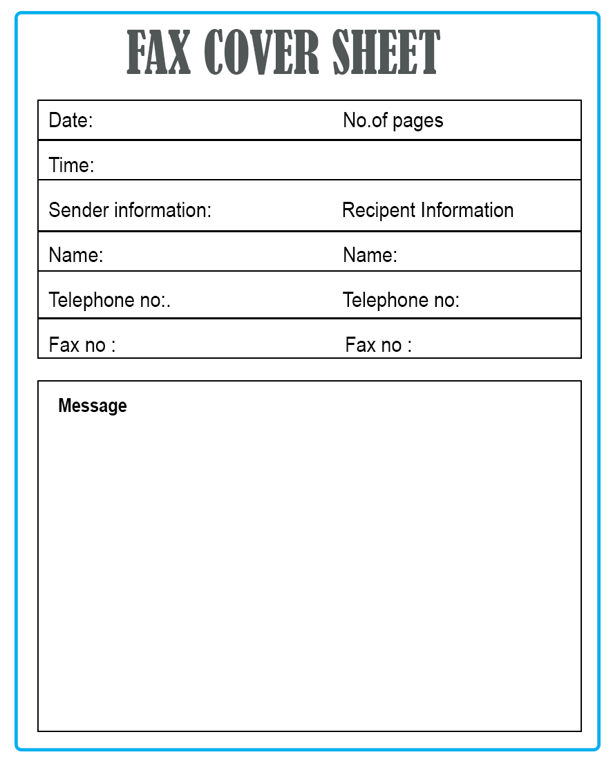 Free Printable Generic Fax Cover Sheet Template Pdf Free Fax Cover Sheet Template Pdf Word 