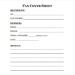 Standard Fax Cover Sheet Template in PDF & Word