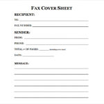 Generic Fax Cover Sheet Template Printable in PDF & Word
