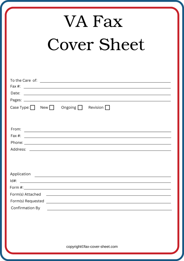 Va Claims Intake Center Fax Cover Sheet | Fax Cover Sheet Template